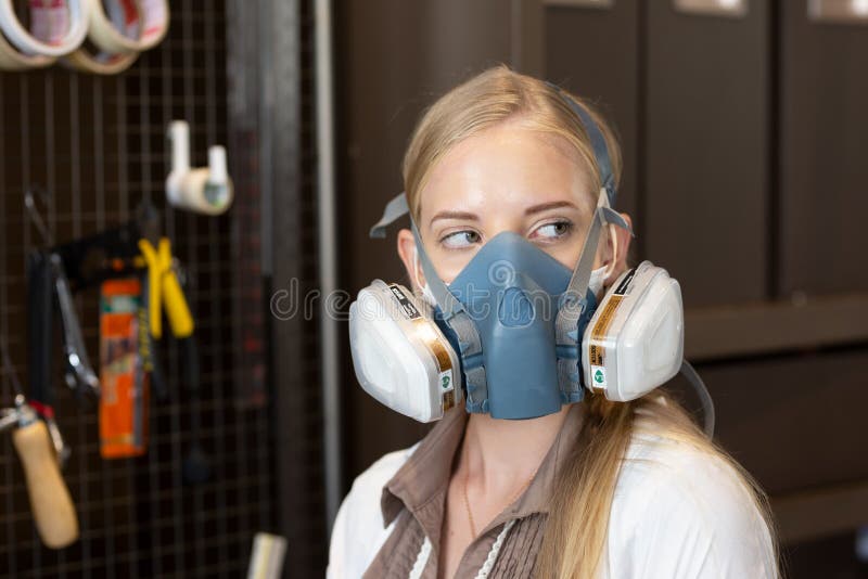 Female Engineer or Technician is Working, Examining or Repairing ...