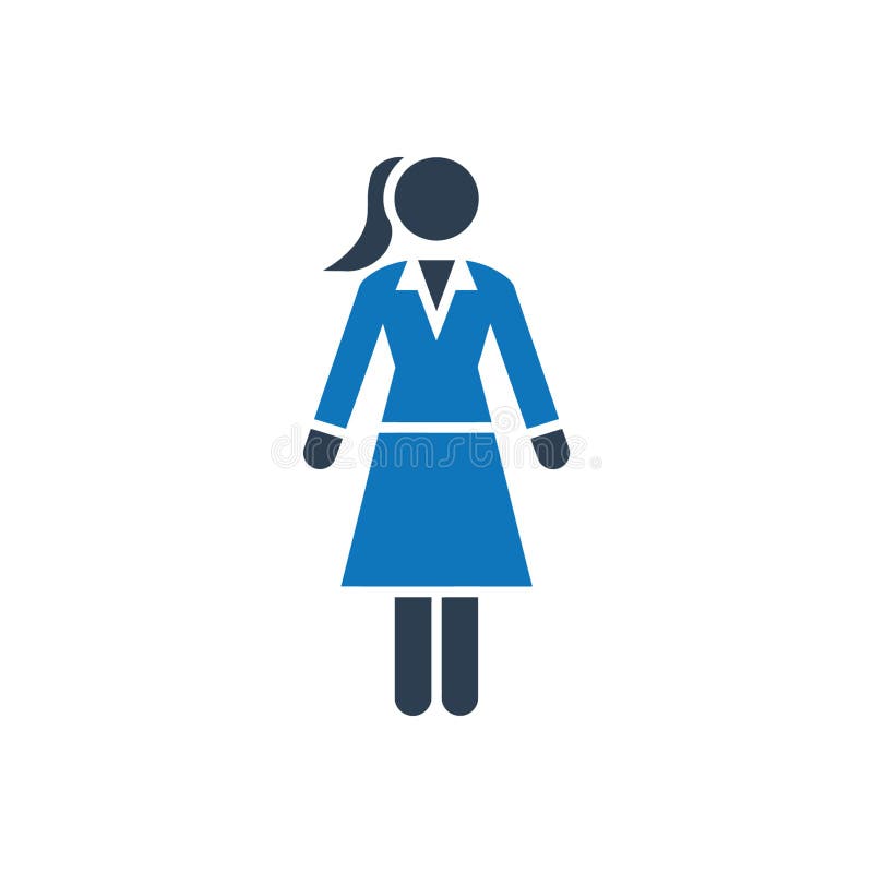 Female Entrepreneur Icon stock vector. Illustration of business - 375316709