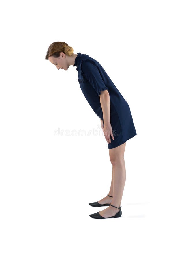 Female Executive Looking Down Stock Image - Image of caucasian ...