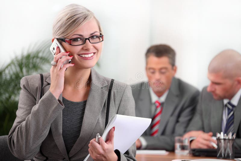 Female Executive Coaching Group Of Corporate Employees During Br Stock ...
