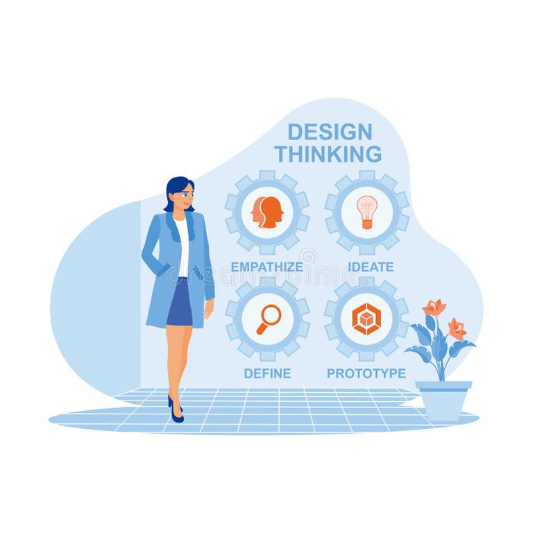 Female it Expert Working in Modern Office. Trying To Create the Concept ...