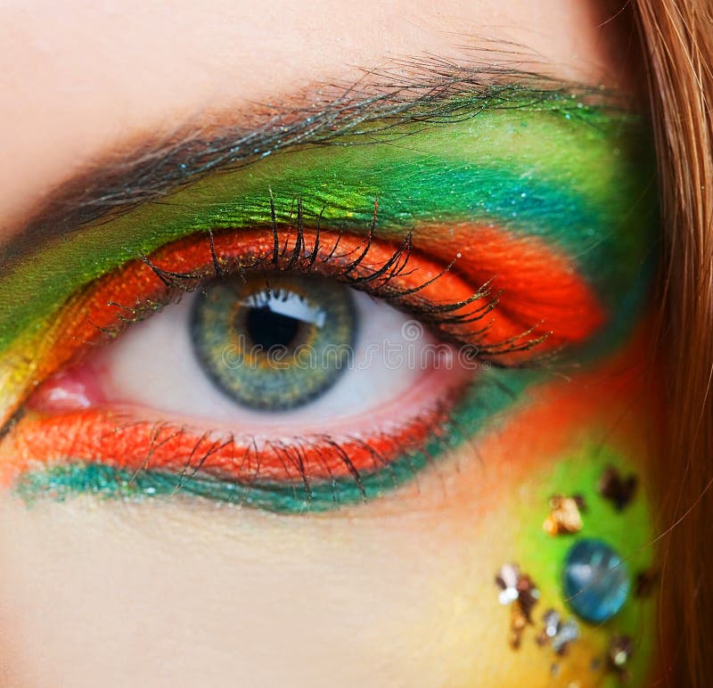 Female eye stock image. Image of black, eyeshadow, beauty - 17269363