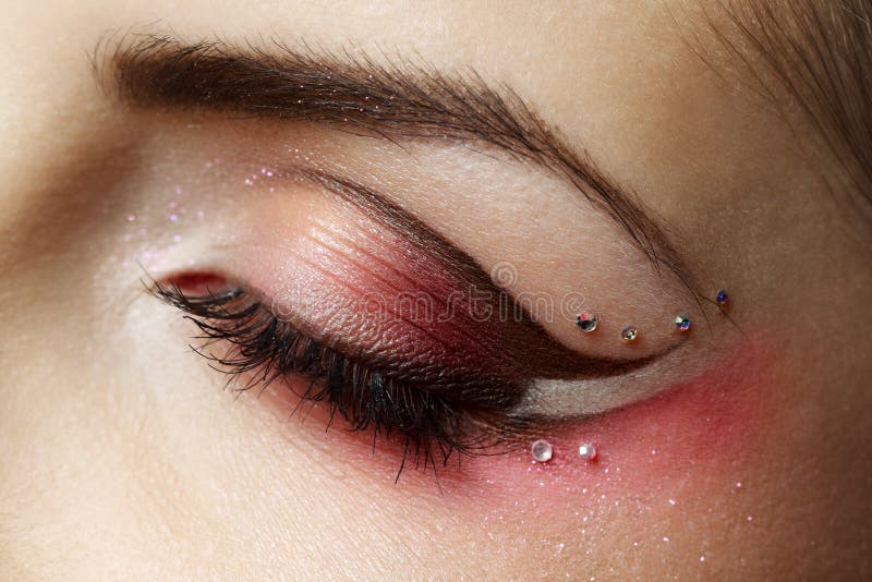 Female eye stock photo. Image of makeup, arrow, eyeshadow - 28379096