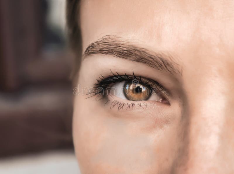 Female Eye, Looking into the Camera, Human Vision Stock Photo - Image ...