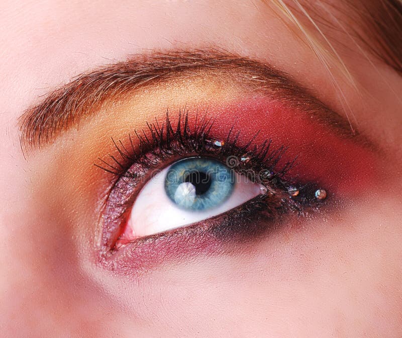 Eye make-up or no? stock photo. Image of brown, ceremonial - 11487166