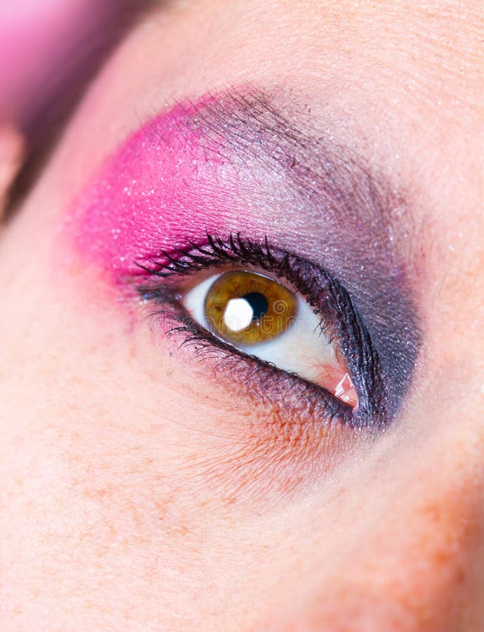 Female eye with make up stock photo. Image of long, close - 23098250