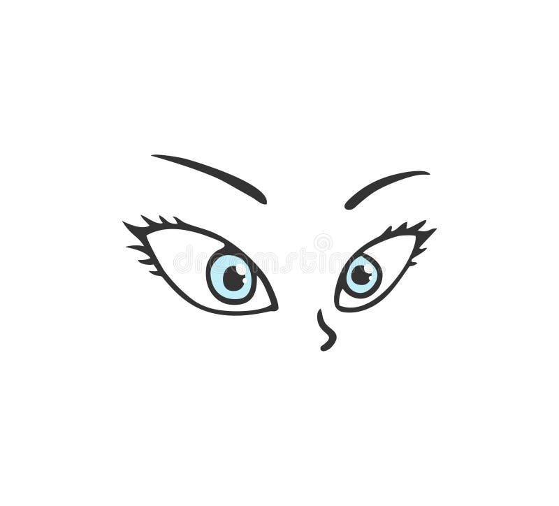 Eyes watching illustration stock vector. Illustration of symbol - 129789792