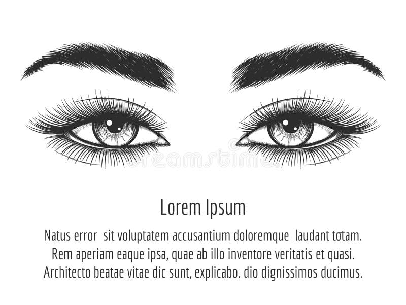 Female Eyes Outline Stock Illustrations – 5,599 Female Eyes Outline ...