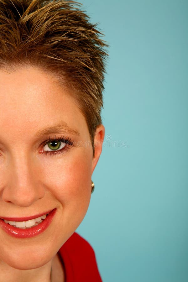 Female Face stock photo. Image of mascara, looking, face - 1201752