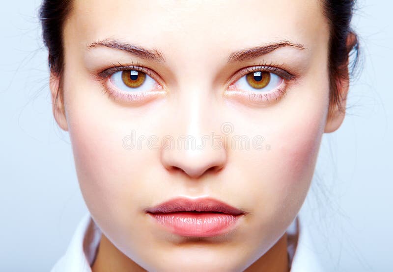 Female face stock photo. Image of eyelash, lady, fresh - 14945208