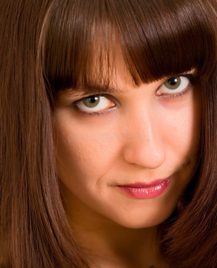 Female face stock photo. Image of adult, hair, beautiful - 15495502