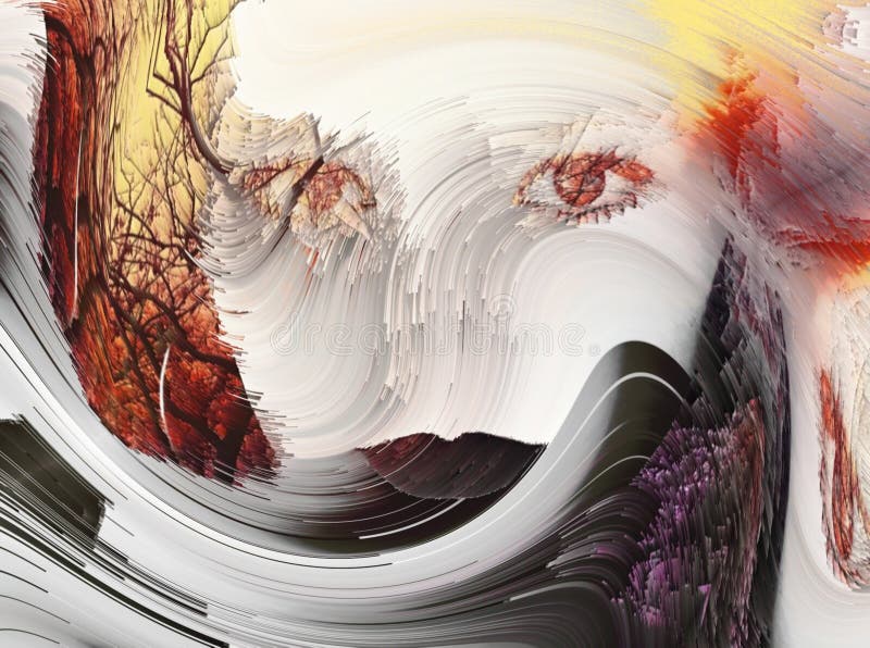 Color Distorted Abstract Portrait of a Female Stock Photo - Image of ...