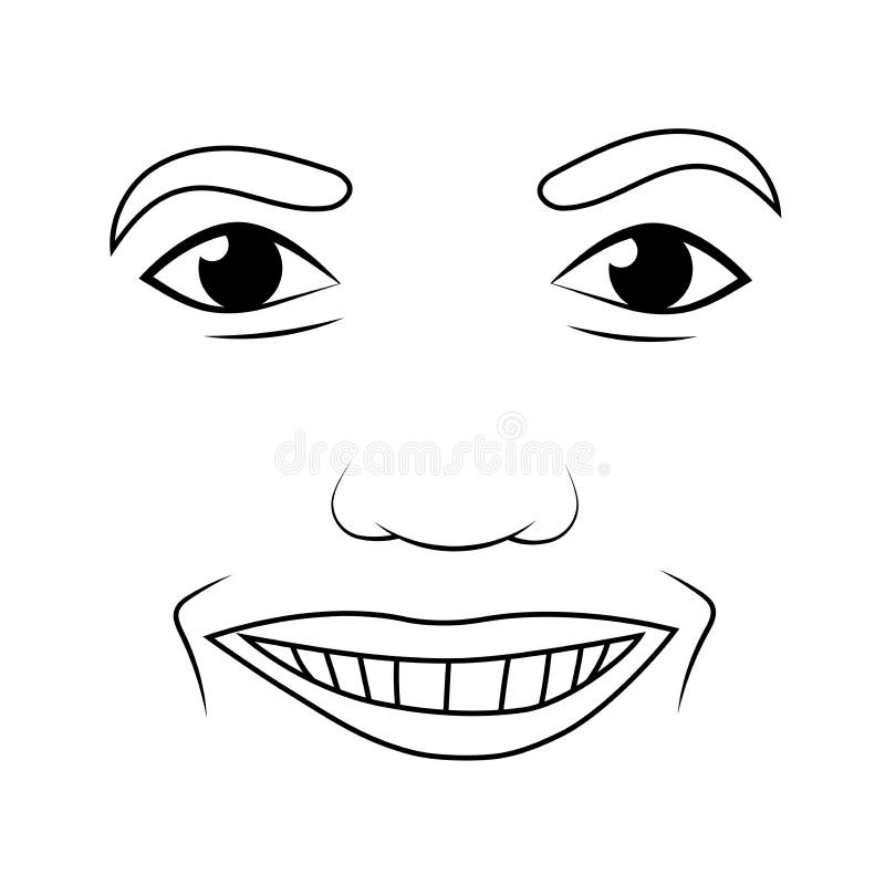 Female Face Elements Cartoon Vector Illustration Stock Vector ...