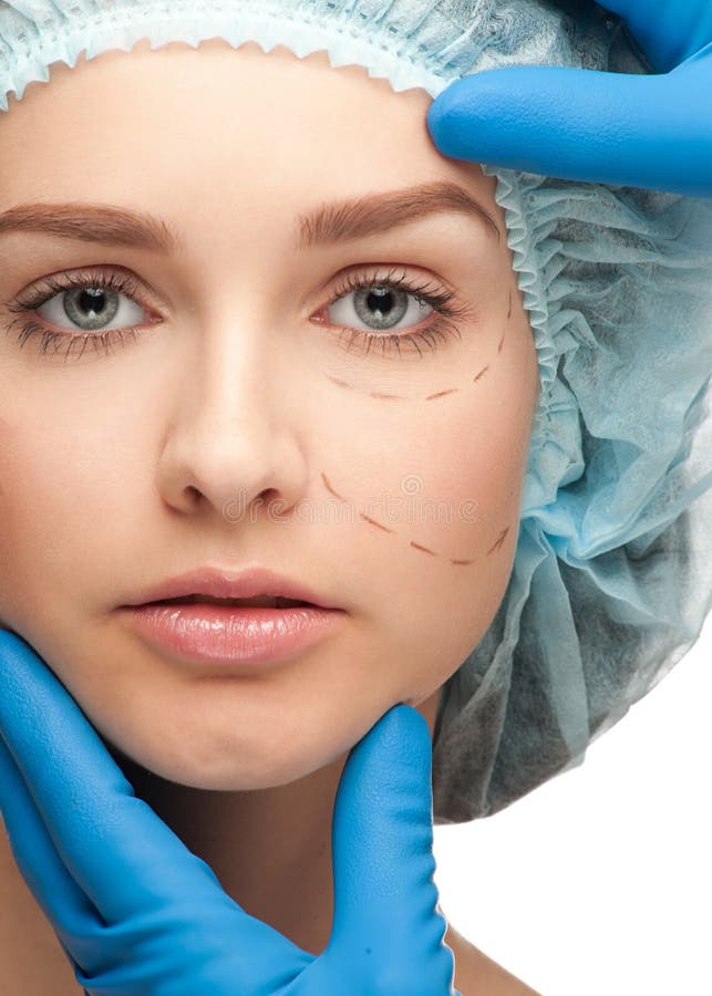 Female Face before Plastic Surgery Operation Stock Photo - Image of ...