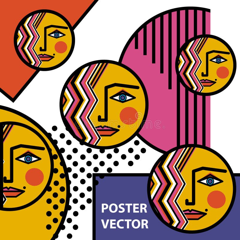 Composition Faces Stock Illustrations – 3,557 Composition Faces Stock ...
