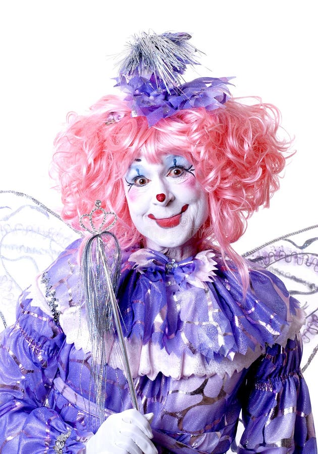 Female Fairy Clown stock image. Image of pink, female - 1578349