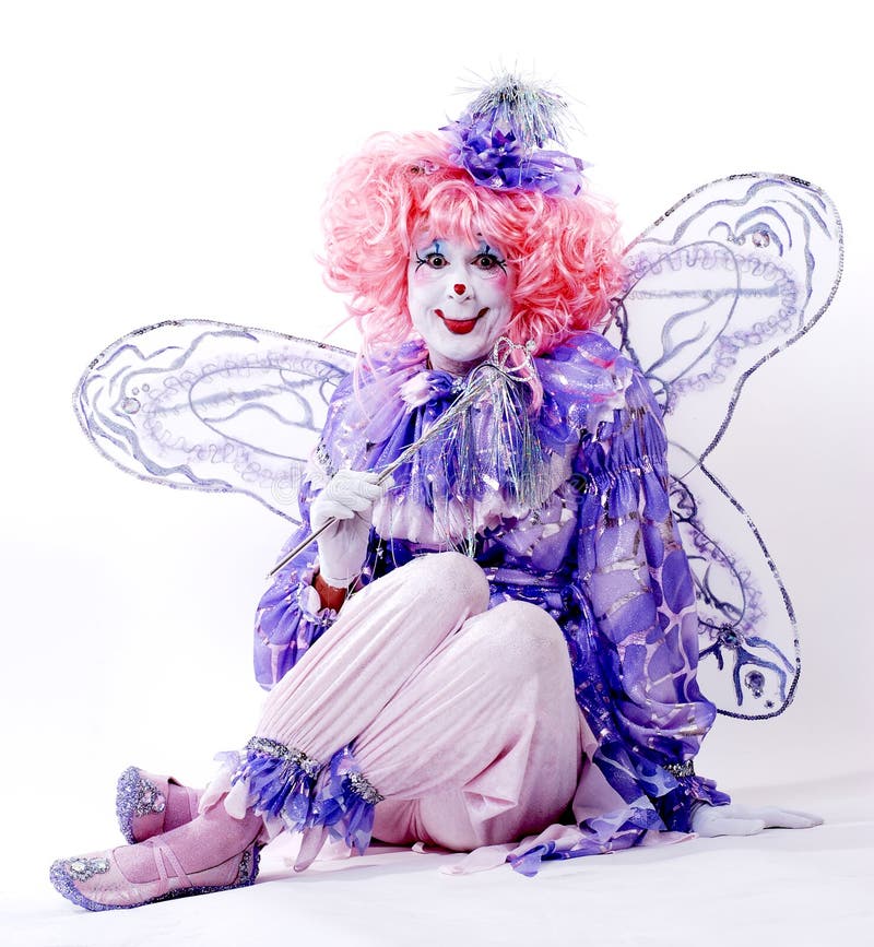 Circus Clown stock photo. Image of orange, female, lighting - 1578310