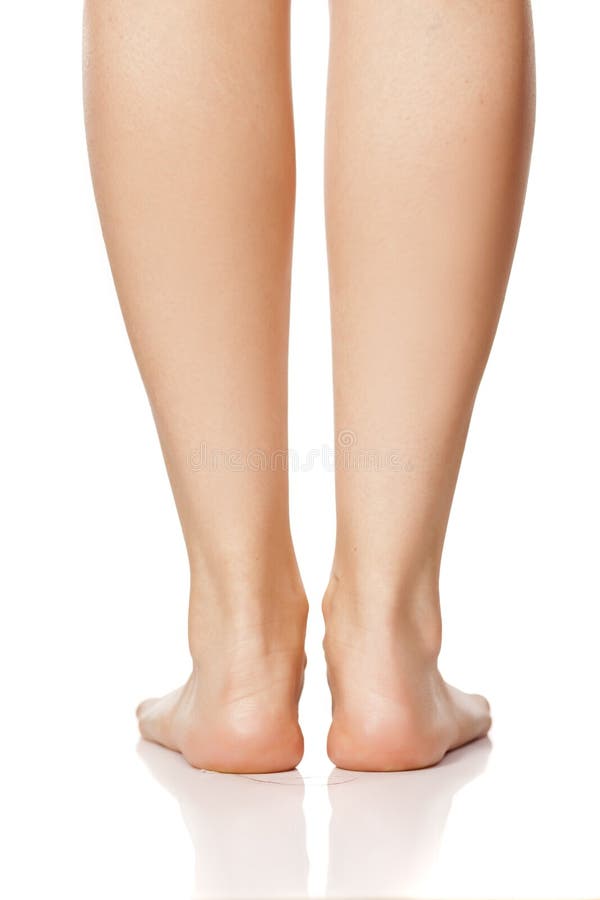 Beautiful Female Foot on White Stock Image - Image of skin, people ...