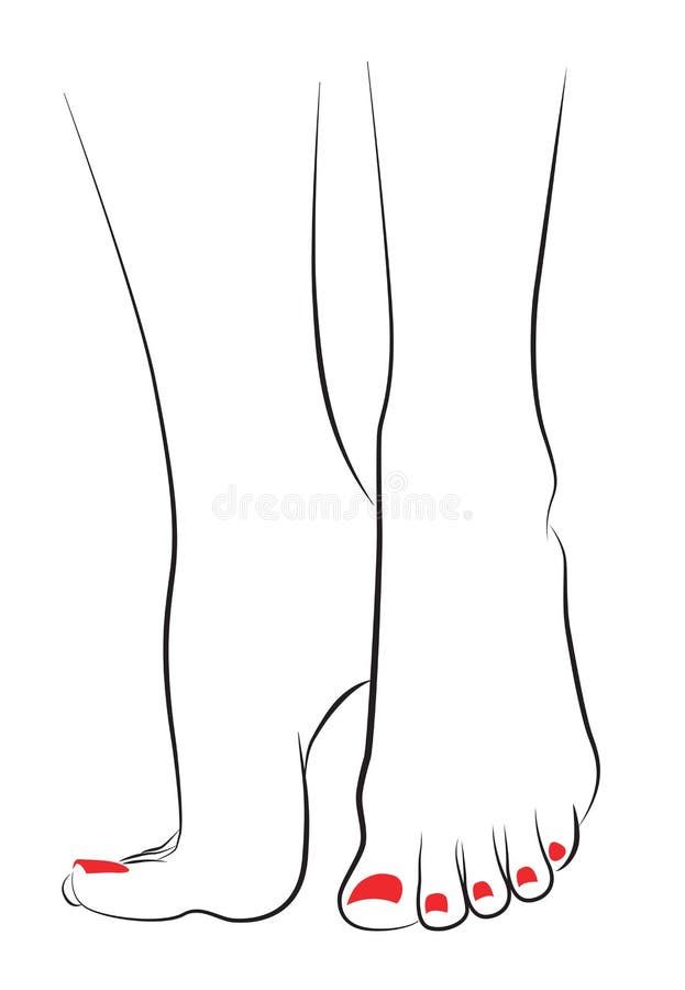 Female Feet stock illustration. Illustration of ankle - 38241176