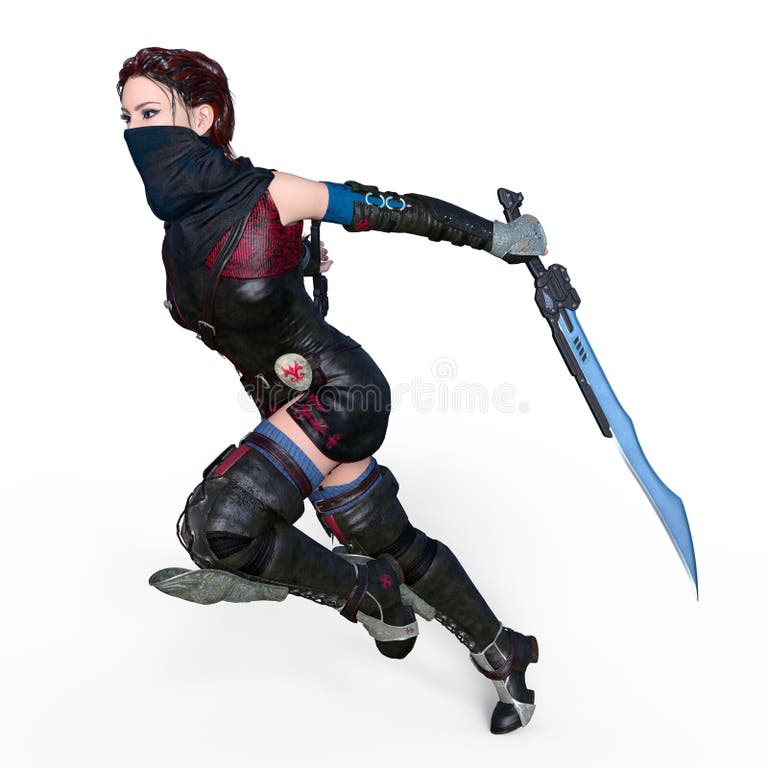 Female fencer stock illustration. Illustration of weapon - 108928733