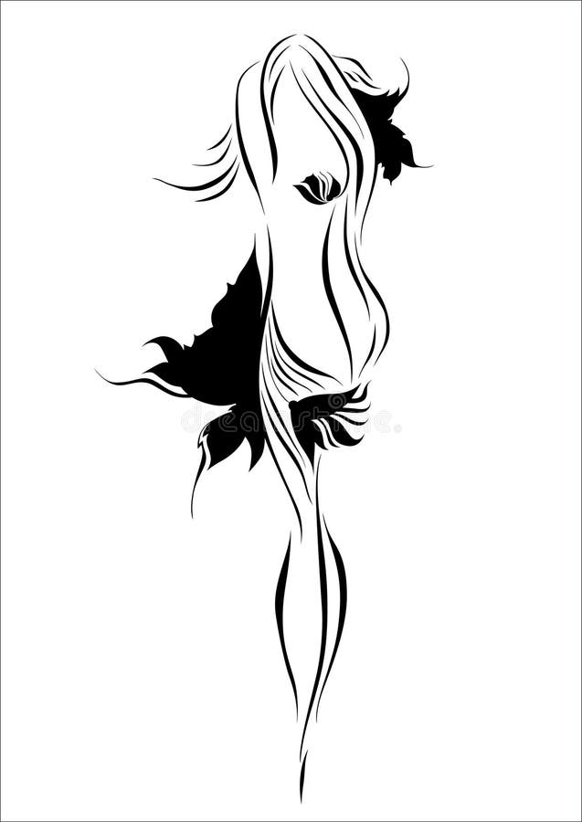 Abstract Female Figure Outline Stock Illustrations – 3,561 Abstract ...