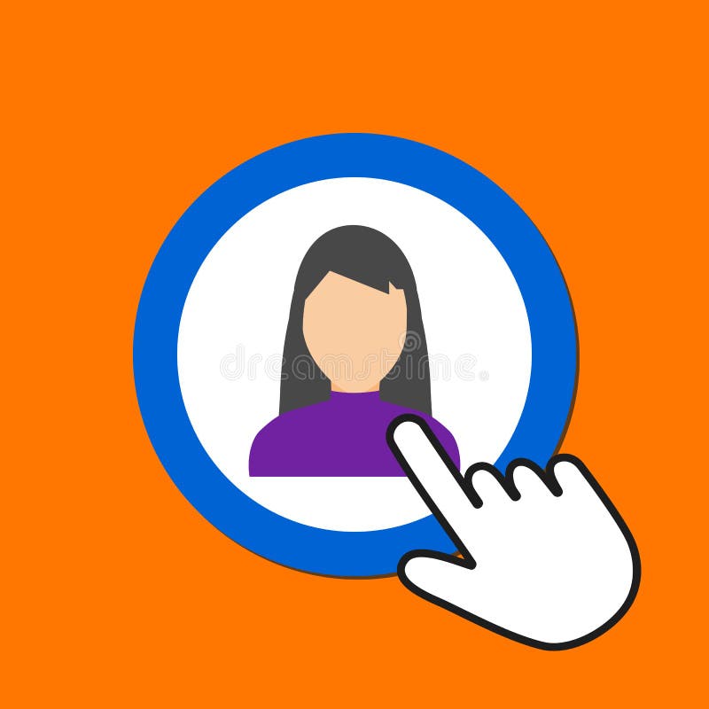 Female Figure Icon. Woman Avatar Concept Stock Vector - Illustration of ...