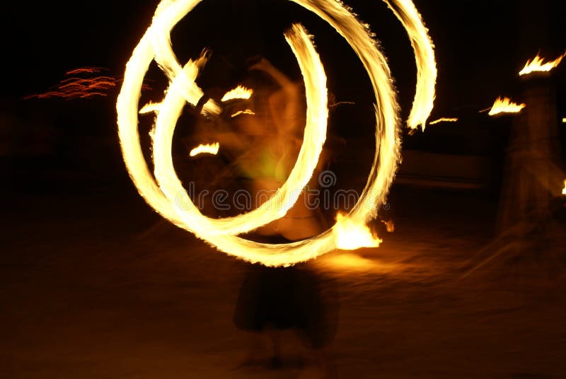 Female fire dancing stock image. Image of passion, spinning - 4675843