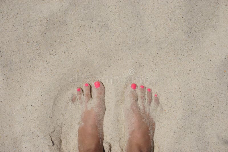 Female foot on the beach stock photo. Image of walking - 78414842