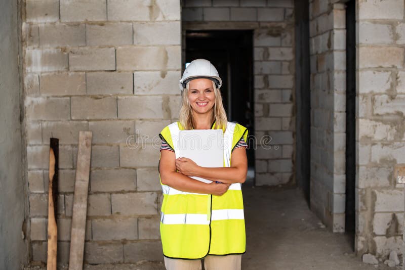 Female Foreman Officer Inspector, Building Inspector, Engineer or ...