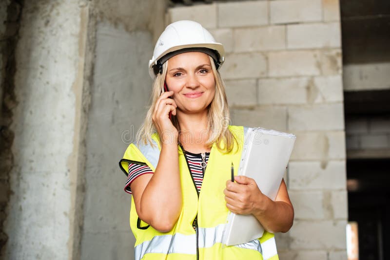 Female Foreman Officer Inspector, Building Inspector, Engineer or ...