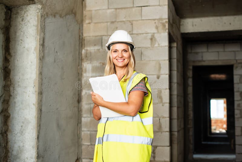 Female Foreman Officer Inspector, Building Inspector, Engineer or ...