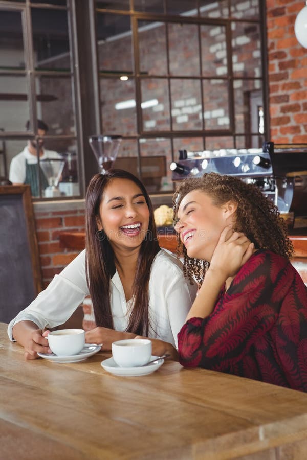 Female Friends Having Coffee Stock Image - Image of male, cafeteria ...