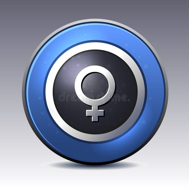 Female gender symbol stock illustration. Illustration of gender - 34387196
