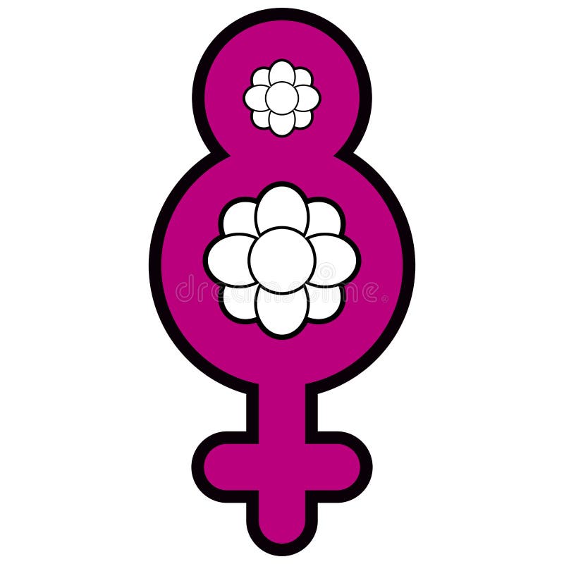 Female Gender Symbol Stock Vector Illustration Of Icon 108192908