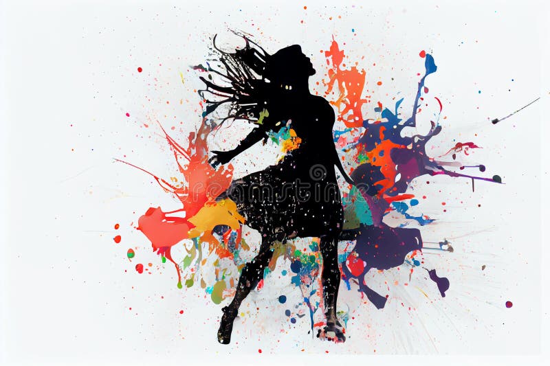 Dancer Paint Splash Stock Illustrations – 307 Dancer Paint Splash Stock ...