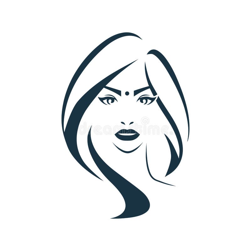 Female, Girl, Glamour Icon. Gray Vector Graphics Stock Vector ...