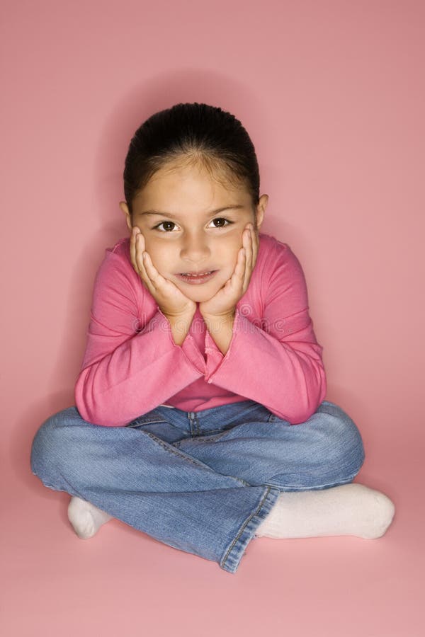 Girl sitting in chair stock image. Image of child, chair - 2046089