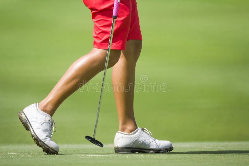 Golfers Walking on the Golf Course Stock Image - Image of picturesque ...