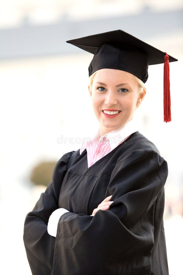 Female graduate stock image. Image of graduate, mortarboard - 1554677