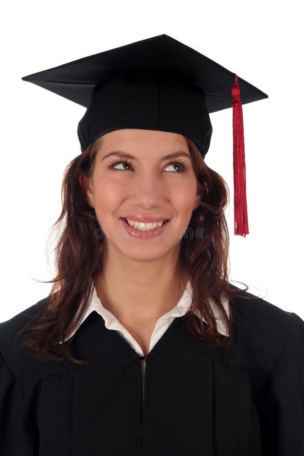 Girl in graduation cap stock image. Image of blond, girl - 1899643