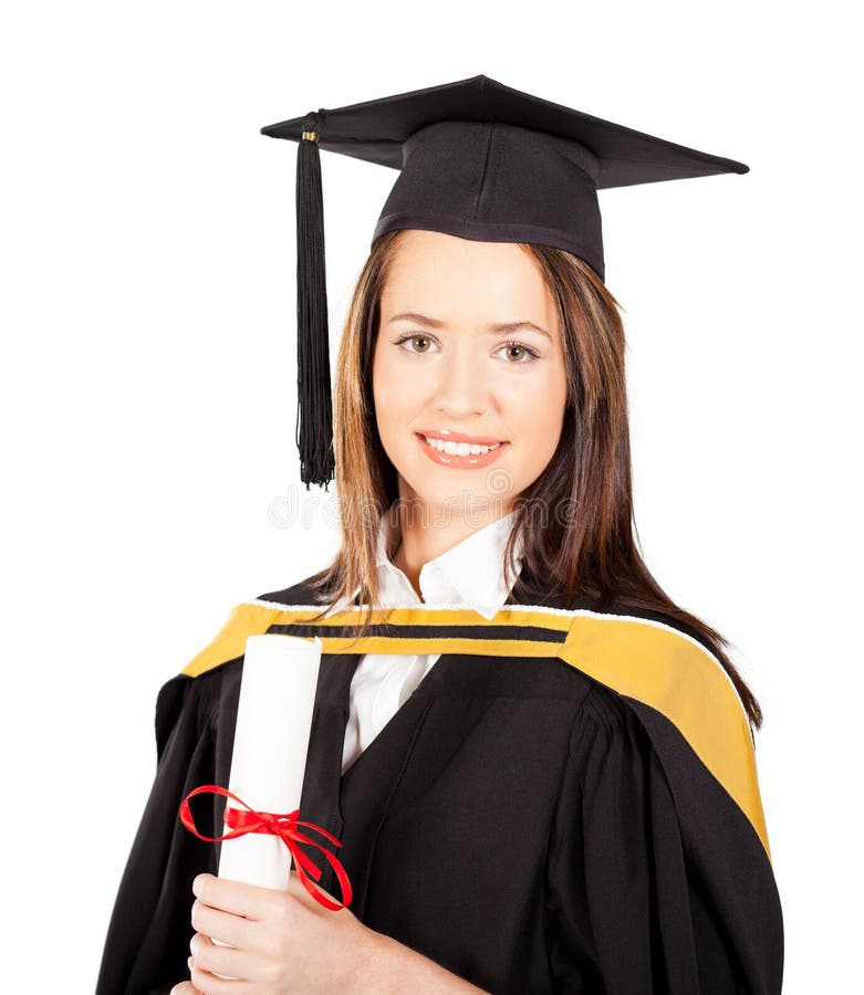 Nurse or Medical Graduate with Diploma Stock Photo - Image of beauty ...