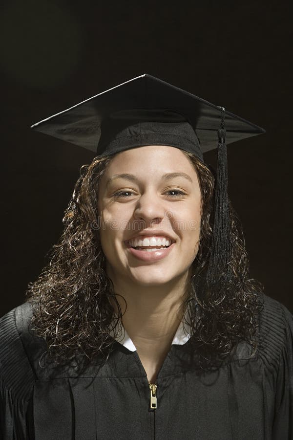 Female graduate stock image. Image of education, laughing - 62809521
