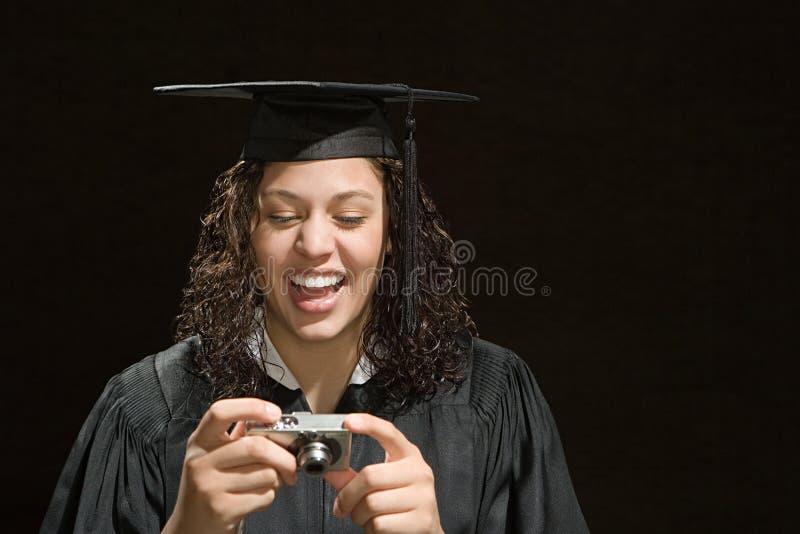 Graduate Looking at Cropped Dean with Friend Stock Image - Image of ...