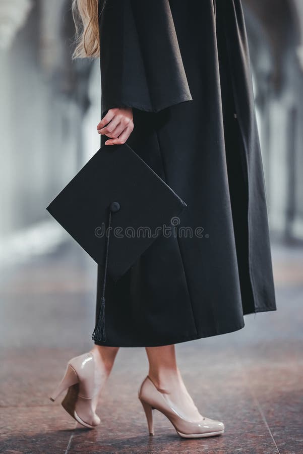 Female Graduate in University Stock Photo - Image of graduation, human ...