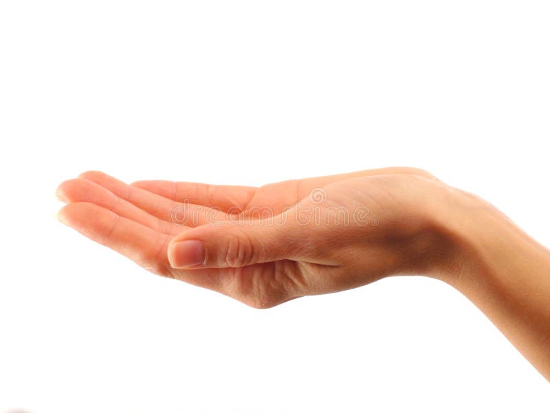 Outstretched Hand with the Palm Stock Photo - Image of maintain, hand ...