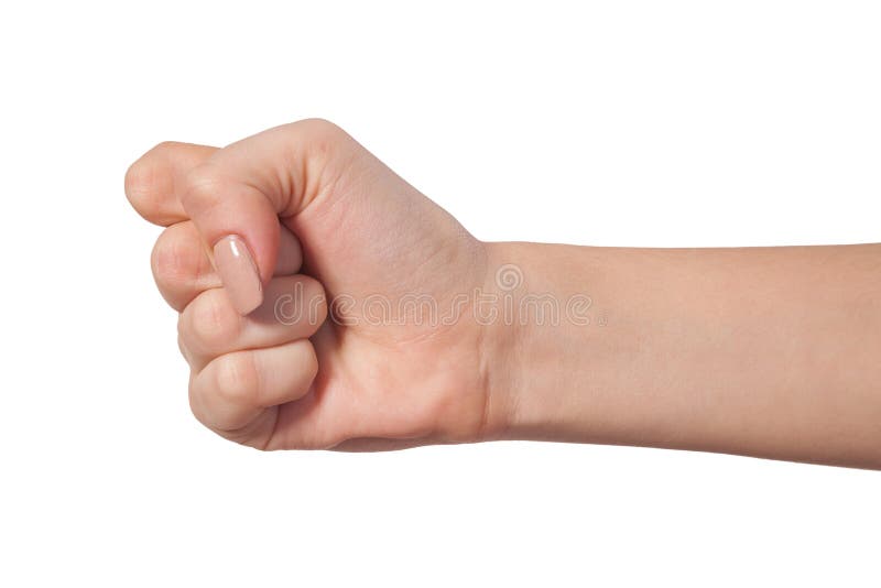 Female Hand with a Clenched Fist Isolated Stock Photo - Image of ... Female Hand with a Clenched Fist Isolated Stock Photo - Image of ...