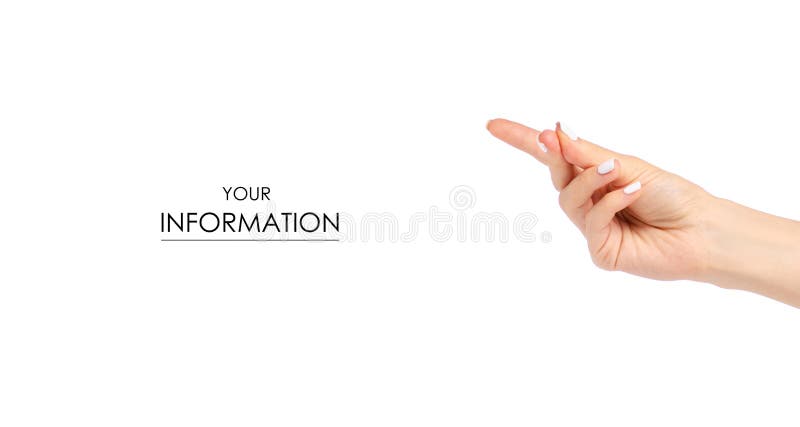 Female hand click pattern stock photo. Image of blank - 122024836