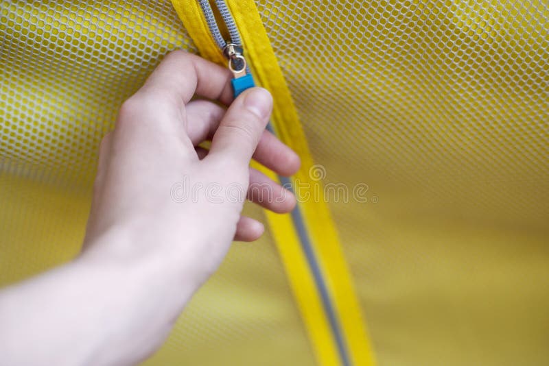 Closed Zipper in Black and White Stock Image - Image of black, macro ...