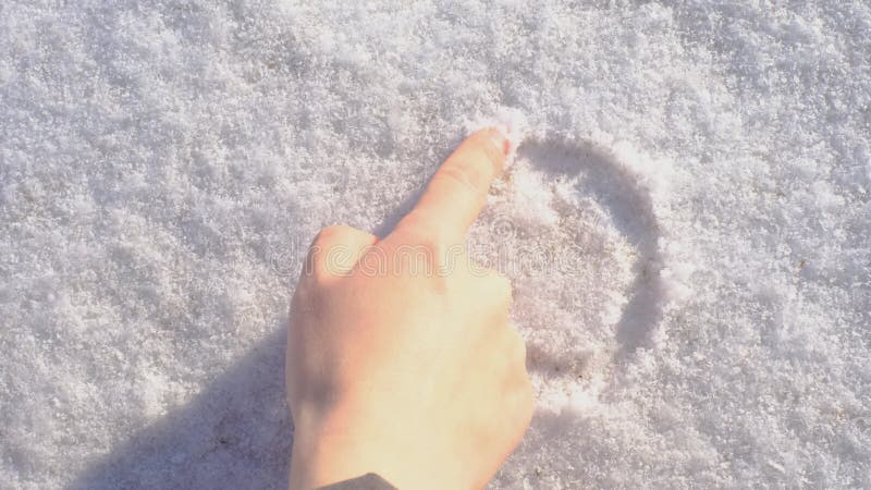 Female Hand Draws a Question Mark on the Snow Close-up. Stock Video ... Female Hand Draws a Question Mark on the Snow Close-up. Stock Video ...