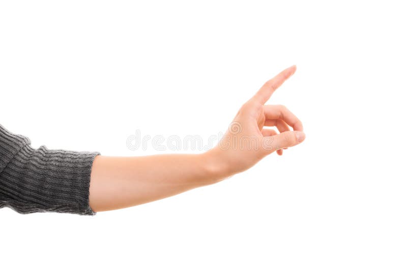 Left female hand gesturing stock image. Image of touch - 89771451